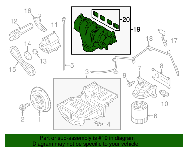 2013-2020 Ford Intake Manifold DS7Z-9424-L | Ruxer Parts