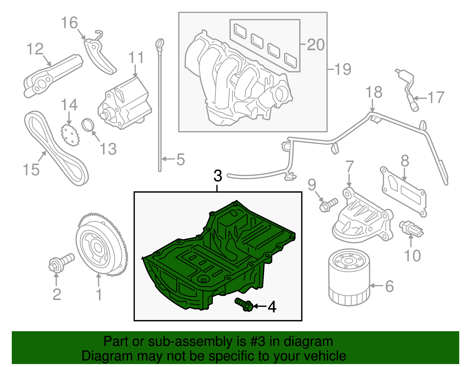 2012-2022 Ford Oil Pan CM5Z-6675-D | Ford OEM Parts Outlet