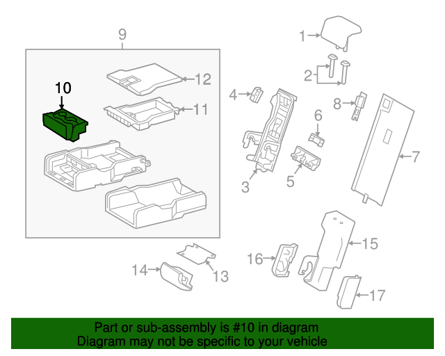 2016-2022 Lexus Cup Holder 66990-0E020-A0 | OEM Parts Online
