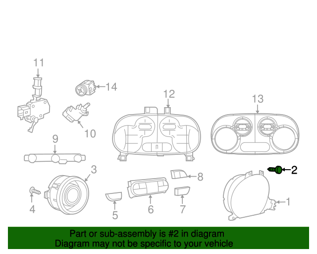 2012-2022 Mopar Cluster Assembly Screw 6509682aa | TascaParts.com