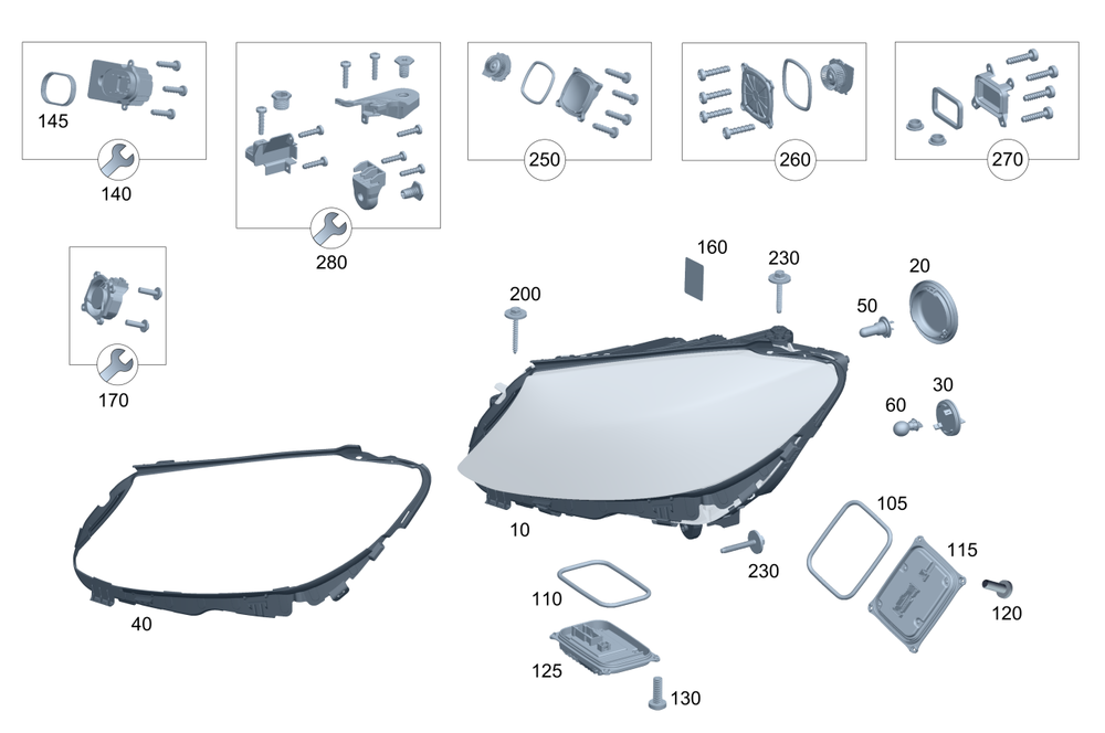 Repair Kit, Li Src Module 205906810464 | MB OEM Parts