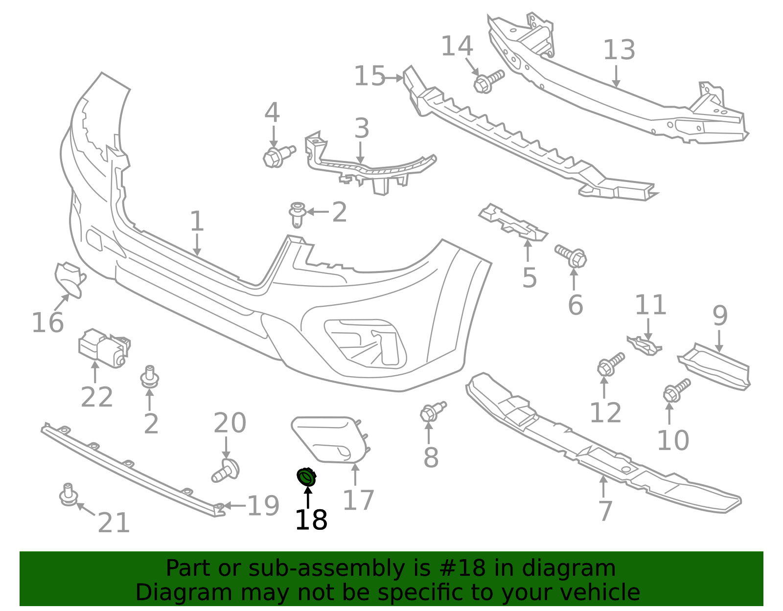 2019-2021 Subaru Forester Hole Cover 57731SJ030 | Subaru Parts Guys