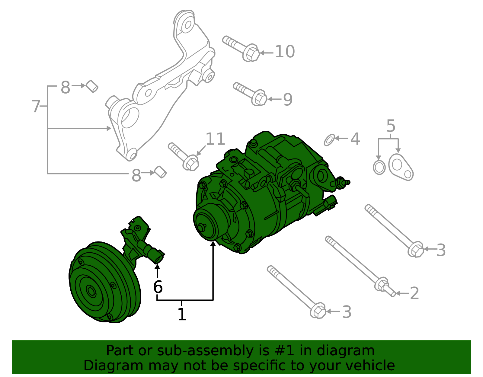 2019-2024 Ford Motorcraft™ A/C Compressor YCC-527 | OEM Parts Online