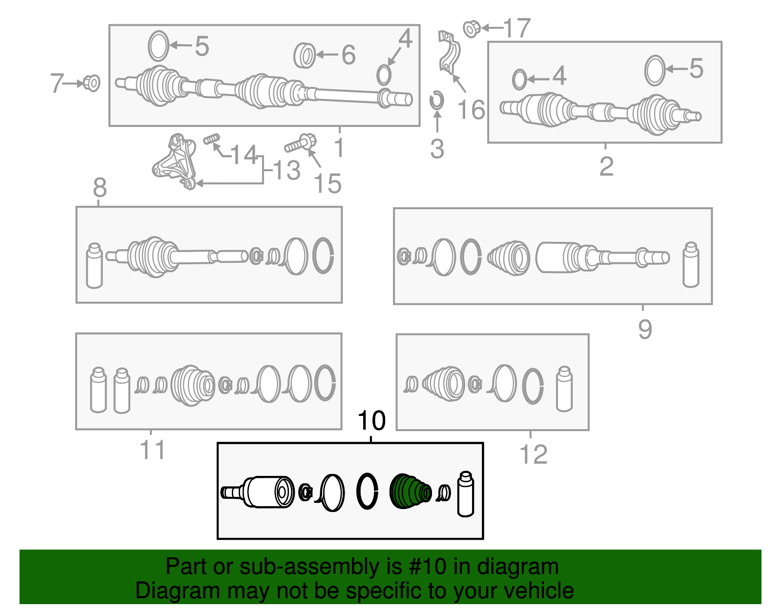 GDB6-22-620 - Inner Joint Assembly 2014-2018 Mazda | Florida Mazda Parts