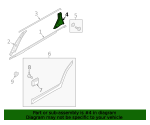 2020-2024 Kia Telluride Corner Molding 83280-S9000 | OEM Parts Online