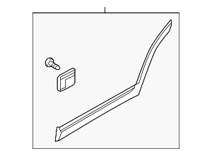 87732-S9000CR - Body Side Molding 2020-2022 Kia Telluride | Kia.Parts Store