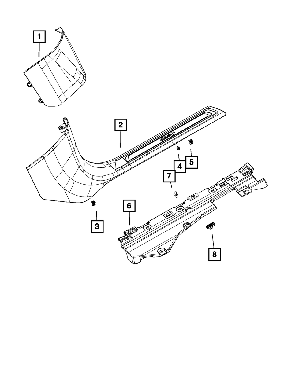 2021-2025 Jeep Scuff Plate, Left 6TJ49TX7AC | Mopar eStore
