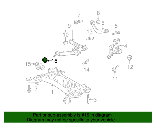 2009-2013 Toyota Matrix Support Bracket Stopper 48752-02010 | Toyota ...