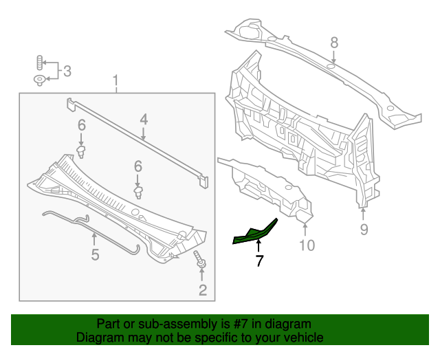2017-2020 Kia Upper Cover - Driver's Side (LH) 86153-G5000 | TascaParts.com