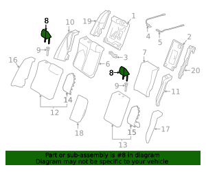 2019 Toyota Avalon Headrest 71940-07100-E0 | Toyota Parts Center