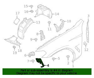 41357475798 - 2018-2024 BMW Lower Bracket (41-35-7-475-798) | Parts ...