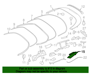 1999-2013 Porsche 911 Cover 996-561-061-04 | Gaudin Porsche Parts