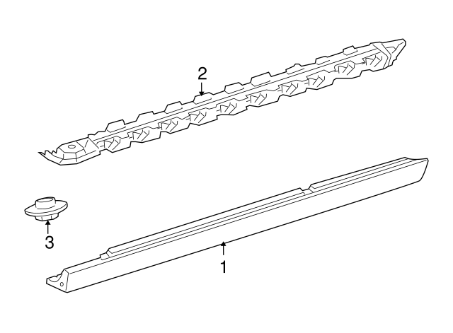 2010-2015 Mercedes-Benz Rocker Molding 204-698-24-54-9999 | MB OEM Parts