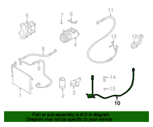 64536902681 - 2001-2006 BMW M3 AC Hoses (64-53-6-902-681) | BMW of ...