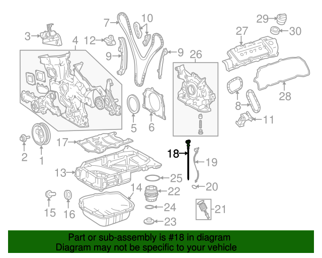 2005-2013 Toyota Dipstick 15301-0P020 | OEM Parts Online
