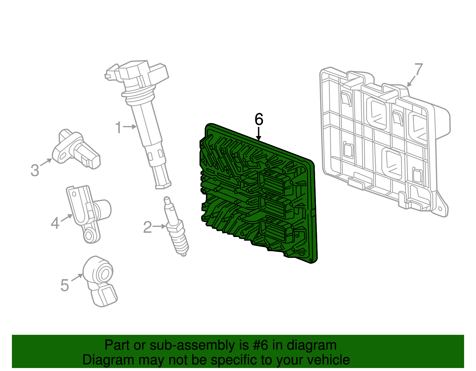 2015-2025 GM Engine Control Module (ECM) 12725663 | GM Parts Center