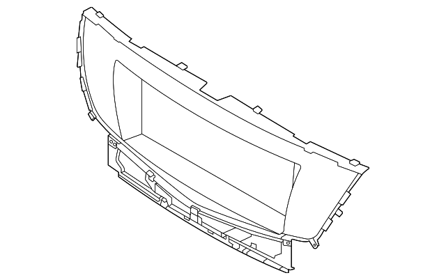 2021-2023 Genesis GV80 Cover Radiator Grille Rear 86366-T6000 | QuirkParts