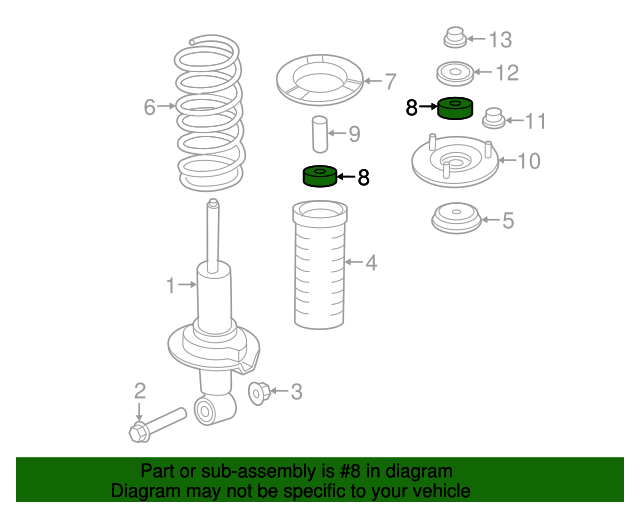 56217-1LA0A - Bushing 2017-2024 Nissan Armada | Nissan Parts ...