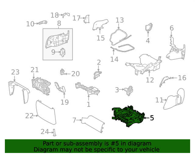2022-2023 Toyota Sienna Seat Frame 79102-08041 | OEM Parts Online