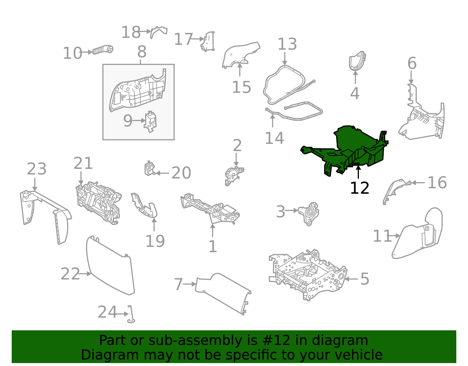 2021-2024 Toyota Sienna Under Cover 72907-08050-C0 | Toyota Parts Center