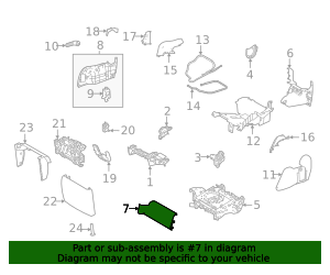 2021-2023 Toyota Sienna Seat Trim Panel 71873-08070-C0 | Toyota Parts