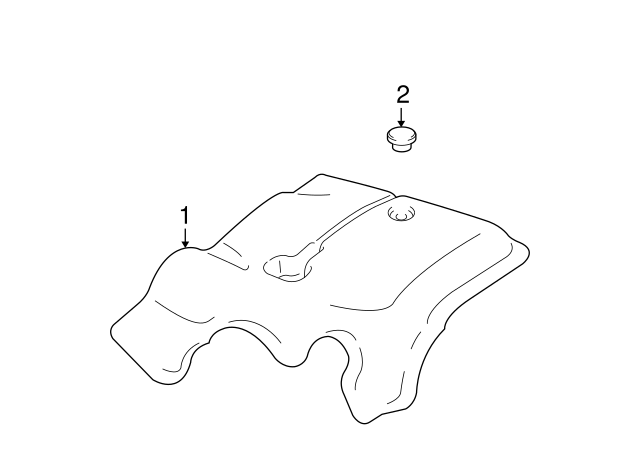 2003-2011 Ford Engine Cover 4W1Z-9E766-AA | TascaParts.com