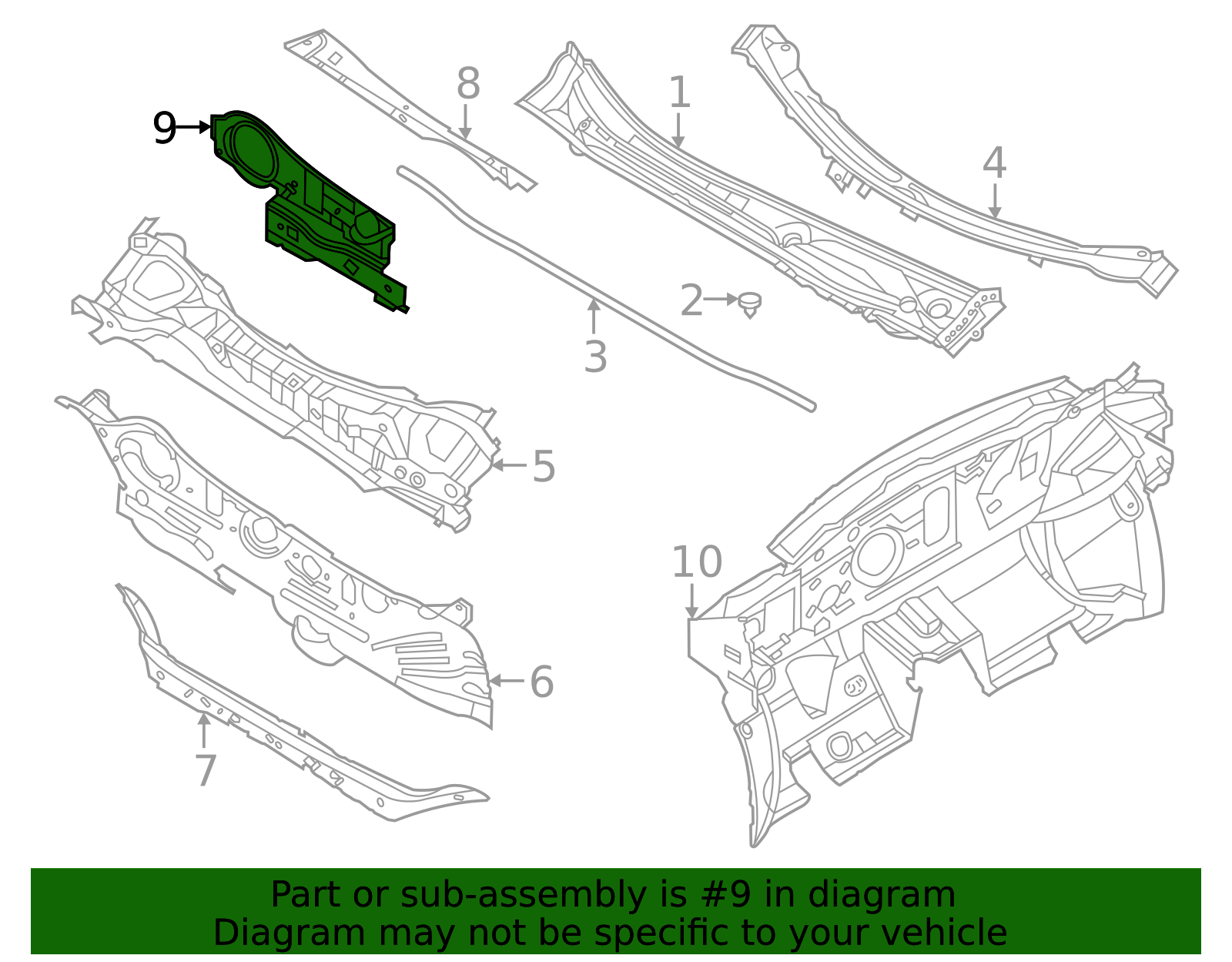 2020-2025 Nissan Sentra Lower Insulator 67810-6LB0A | Bill Kay Nissan Parts