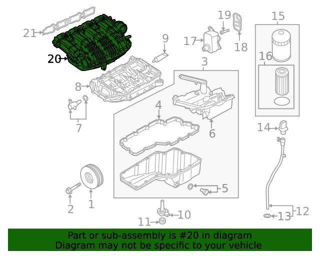 06L-133-201-DH - Engine Intake Manifold 2017-2024 Audi ...