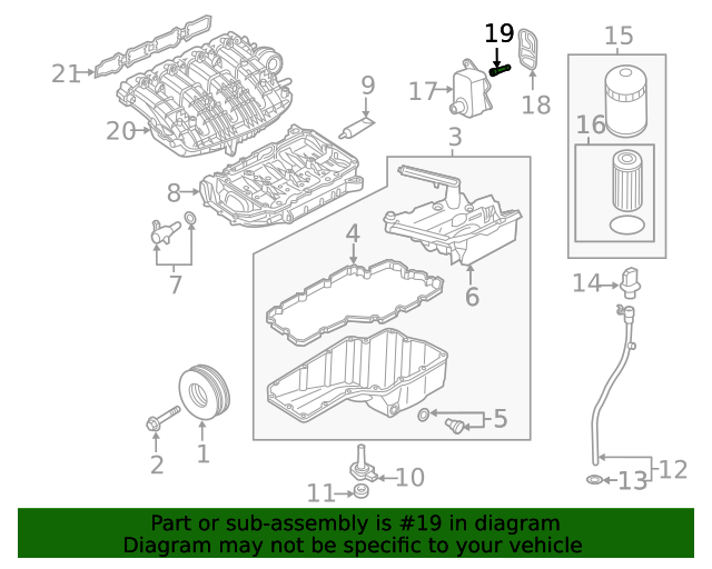 Oil Cooler Valve 06Q-103-208 | Audi USA Parts