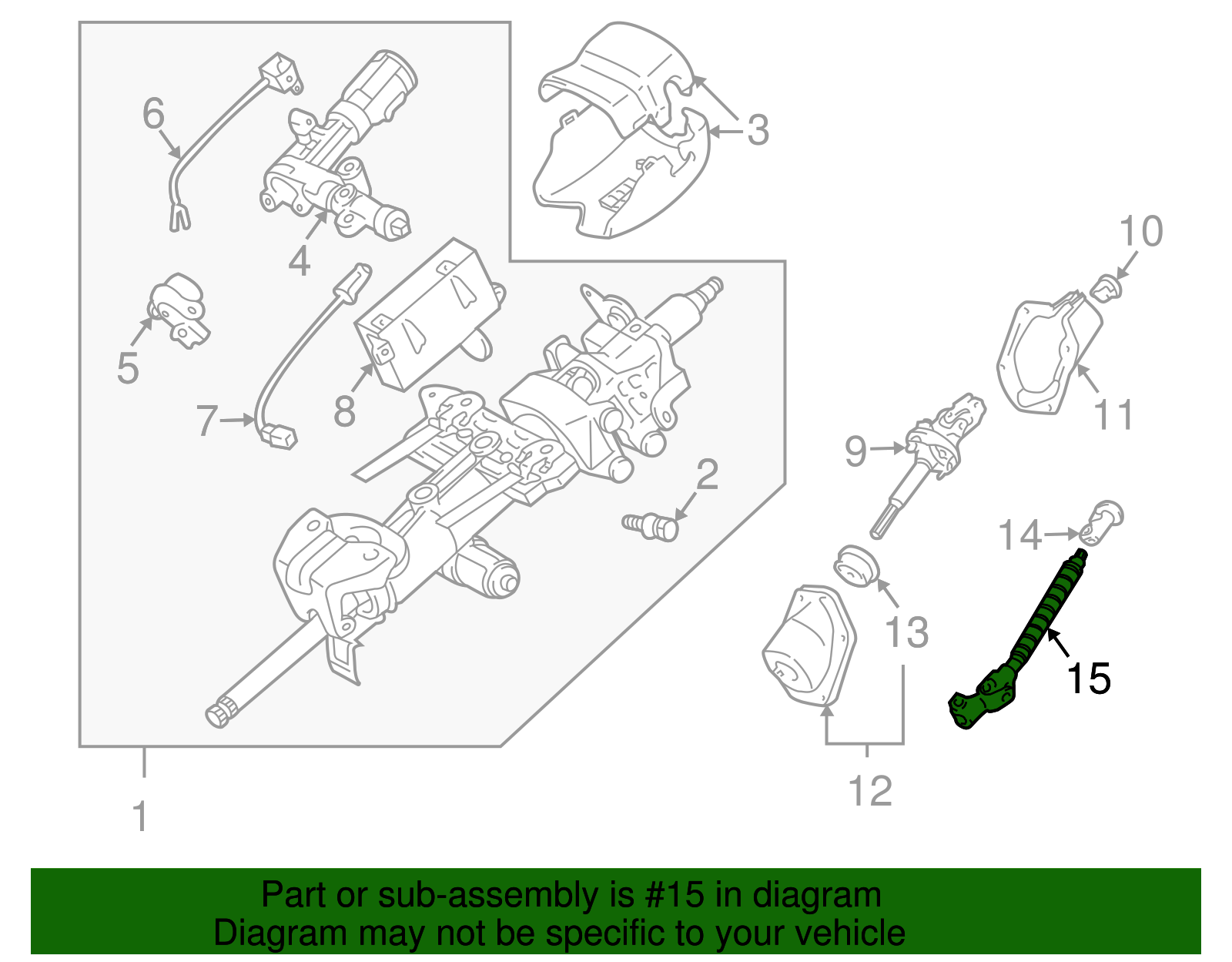 45203-60120 - Intermediate Shaft For 2004-2009 Lexus GX470 | Lexus OE Parts