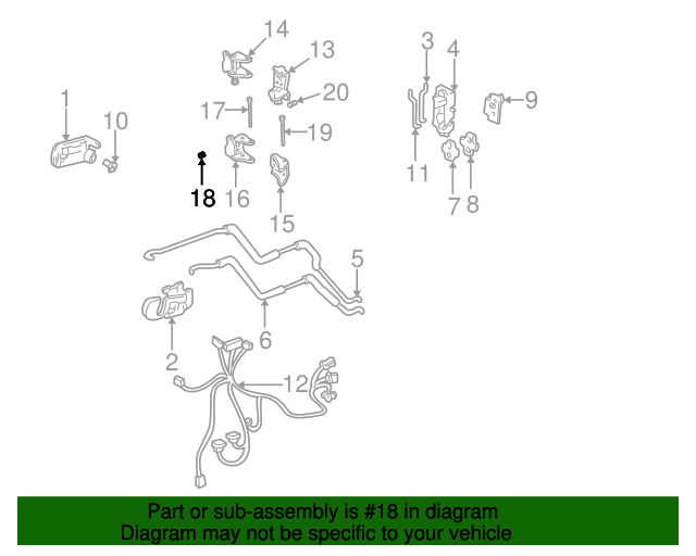 1988-2005 GM Side Door Hinge Bushing 16632192 GM | GMPartsDirect.com