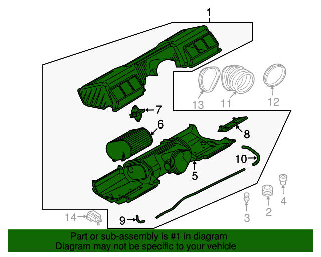 2009-2012 Porsche 911 Air Cleaner Assembly 997-110-022-31 | Sunset ...