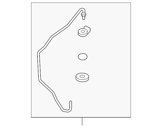 F2GZ-7R081-T 2018 Ford Edge Automatic Transmission Oil Cooler Tube ...
