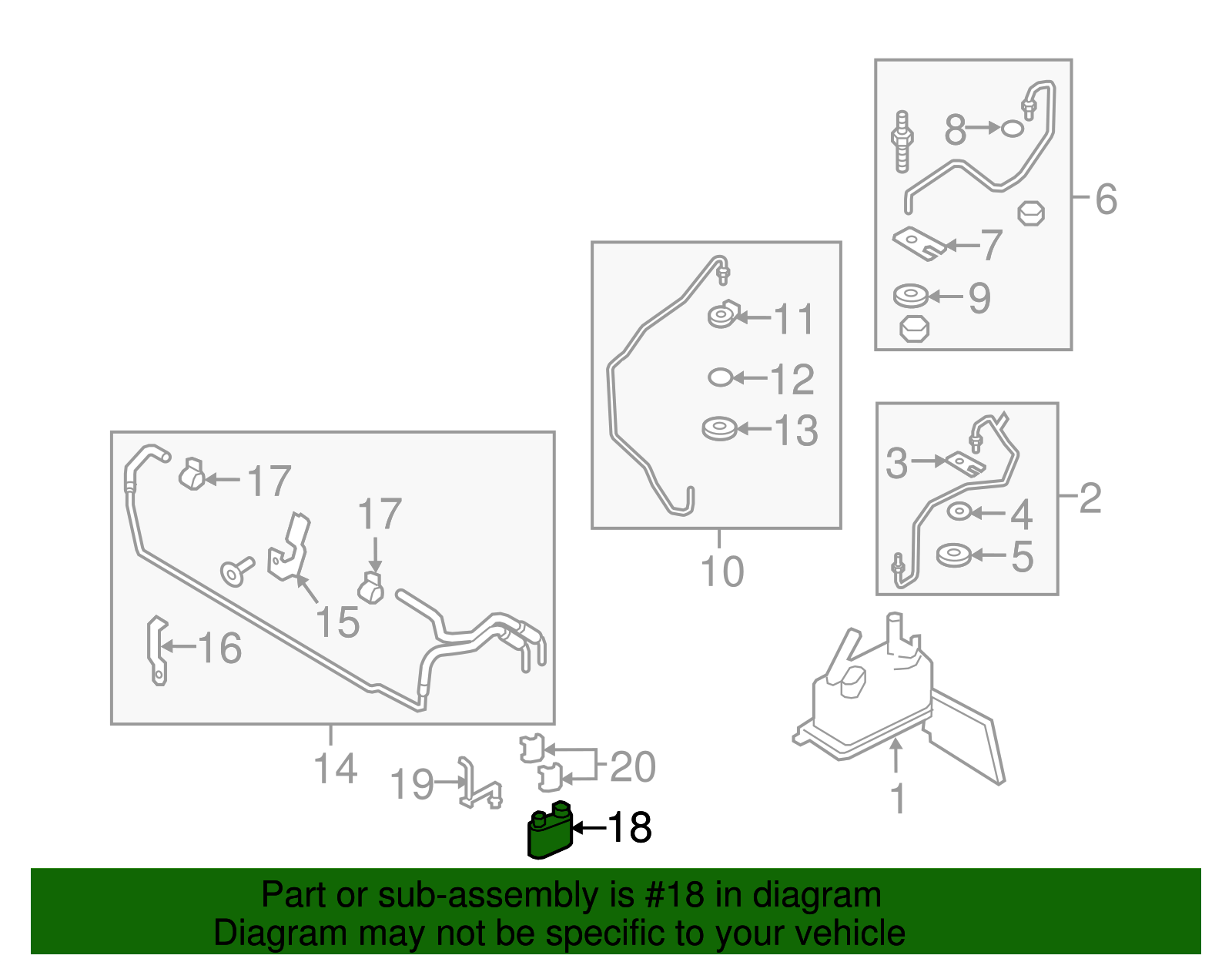 Genuine OEM Ford Part - Valve F2GZ-7H322-A | Genuine OEM Ford Parts ...