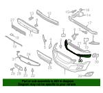 2010-2013 Volvo XC60 Spoiler 30763412 | TascaParts.com