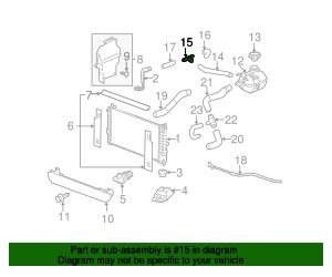 2006-2010 Chevrolet Cobalt Hose Connector 15982137 GM | GMPartsDirect.com