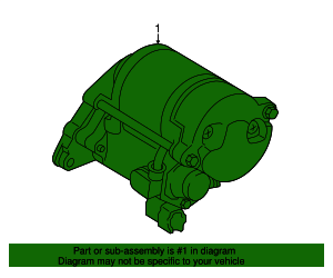 2011-2015 Toyota Tacoma Starter 28100-31111 | Toyota Parts Center