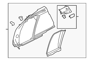 2015-2021 Porsche Macan Lower Pillar Trim 95B-867-767-F-OV4 | Porsche Marin