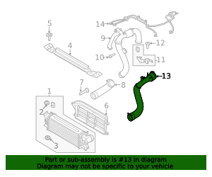 2021-2023 Ford Bronco Inter-Cooler Hose MB3Z-6F073-A | OEM Parts Online