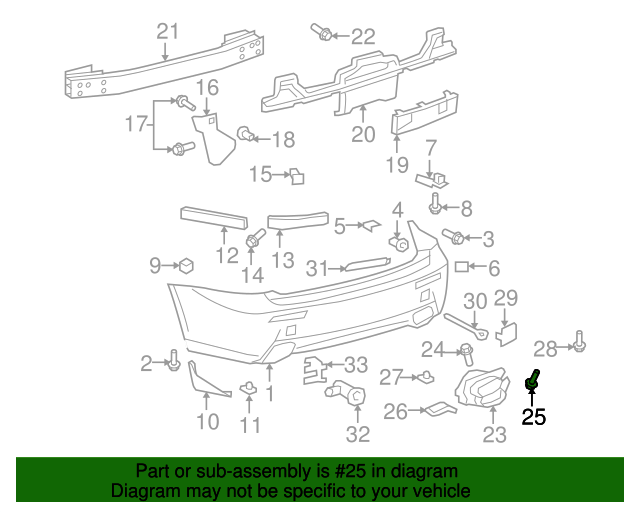 90109-06383 - Bumper Cover Bolt 2008-2014 Lexus IS F | AutoNationParts.com