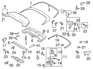 8F0-898-813 - Hinge Assembly Repair Kit 2010-2017 Audi | Audi OEM Parts
