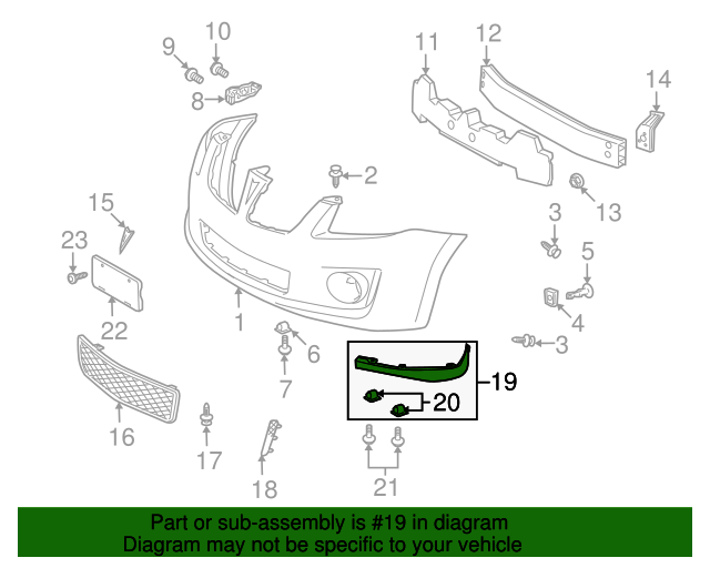 2009-2010 Pontiac Vibe Extension 88975664 | Karl Kustoms OEM Parts