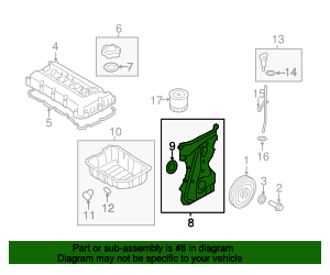 21350-2G004 - Engine Timing Cover - 2007-2015 Hyundai | Conicelli Hyundai
