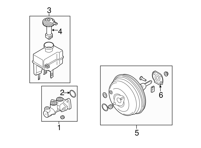 Genuine OEM Master Cylinder Part# LR012900 Fits 2010-2012 Land Rover ...