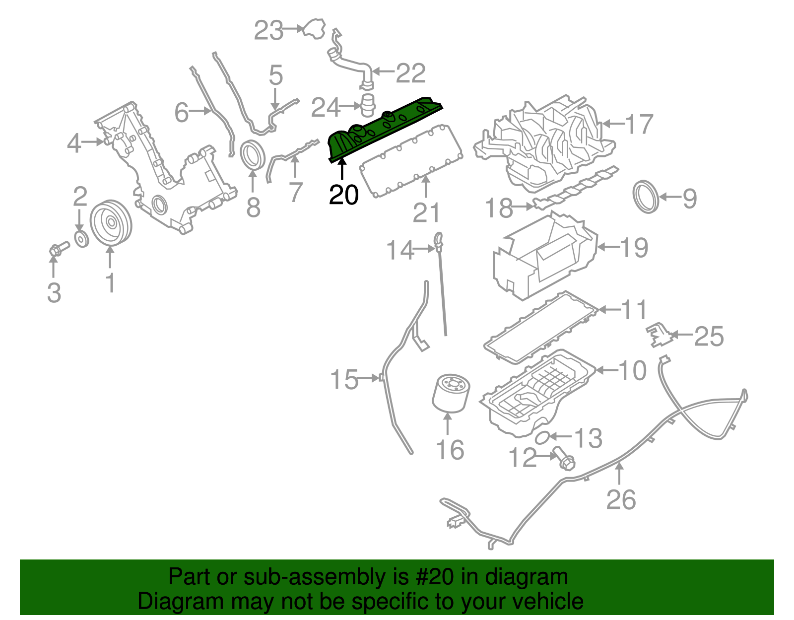 2004-2016 Ford Valve Cover 7C2Z-6582-A | Retail Performance Auto Parts