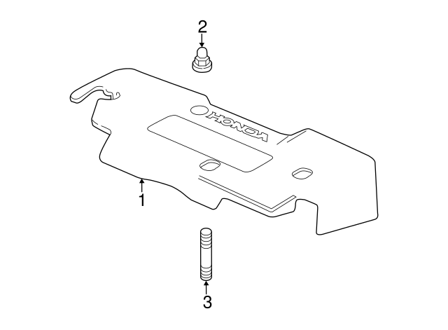 OEM 2005-2015 Honda Engine Cover Nut 90207-RAA-A10 | Honda Automotive Parts