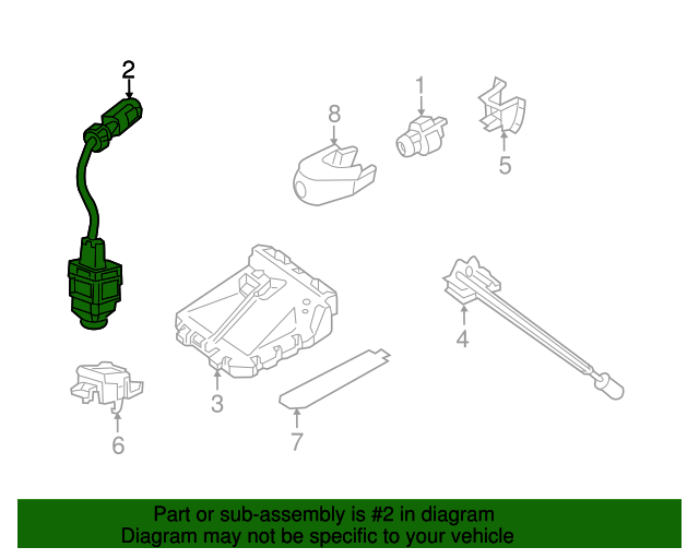 212-905-27-02 - Park Assist Camera 2014-2015 Mercedes-Benz | Mercedes ...