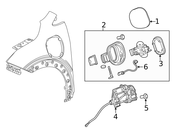 2022-2023 Chevrolet Bolt EUV Driver Side Charge Port Housing 42795469 ...
