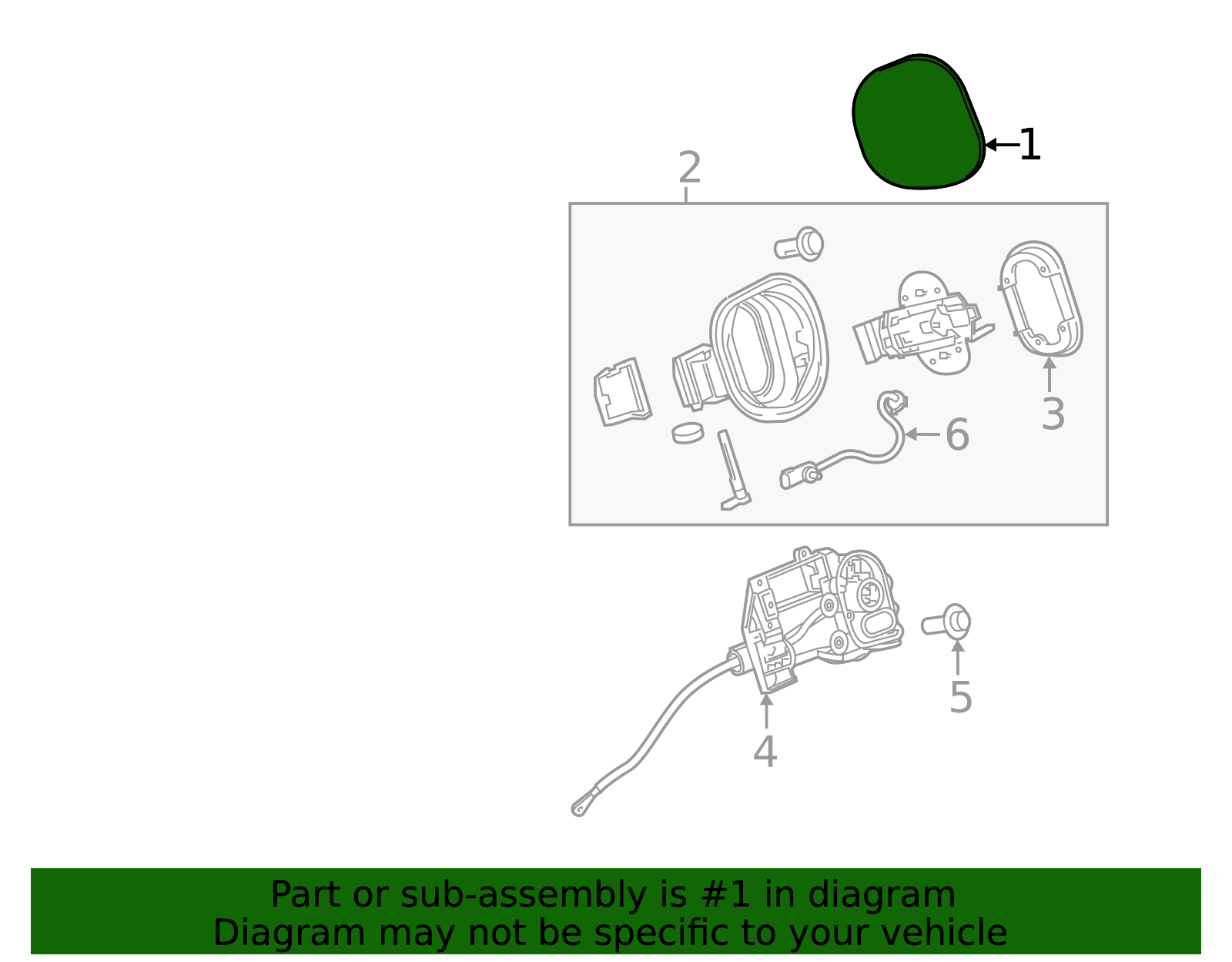 2022-2023 Chevrolet Bolt EUV Driver Side Charge Port Door 42715783 ...