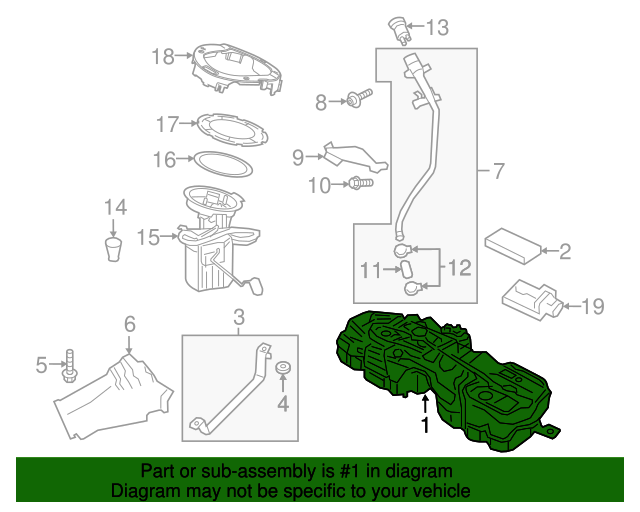 2017-2020 Volvo Fuel Tank 31405484 | TascaParts.com